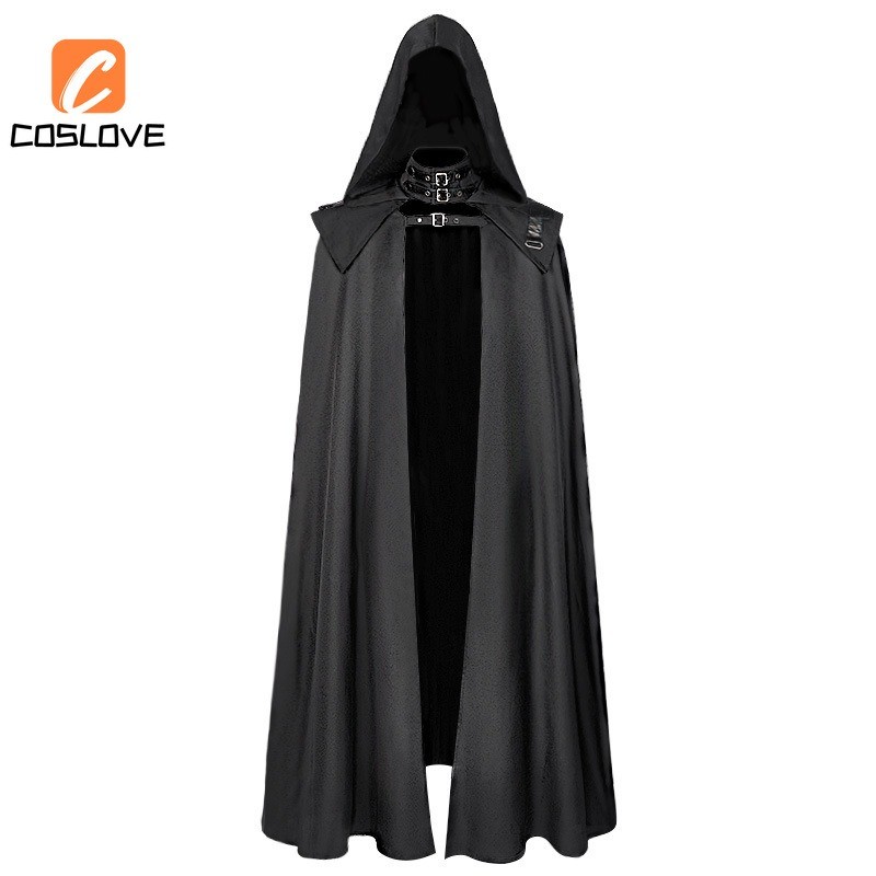 Halloween Medieval Gothic Cloak Cosplay Clothing Full Set Costume Suit ...