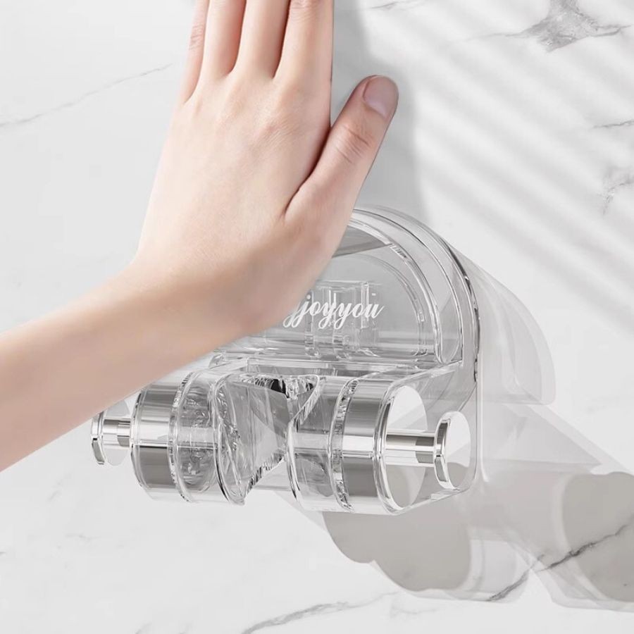 Eco 90 degree rotating portable shower bracket, convenient wall suction ...