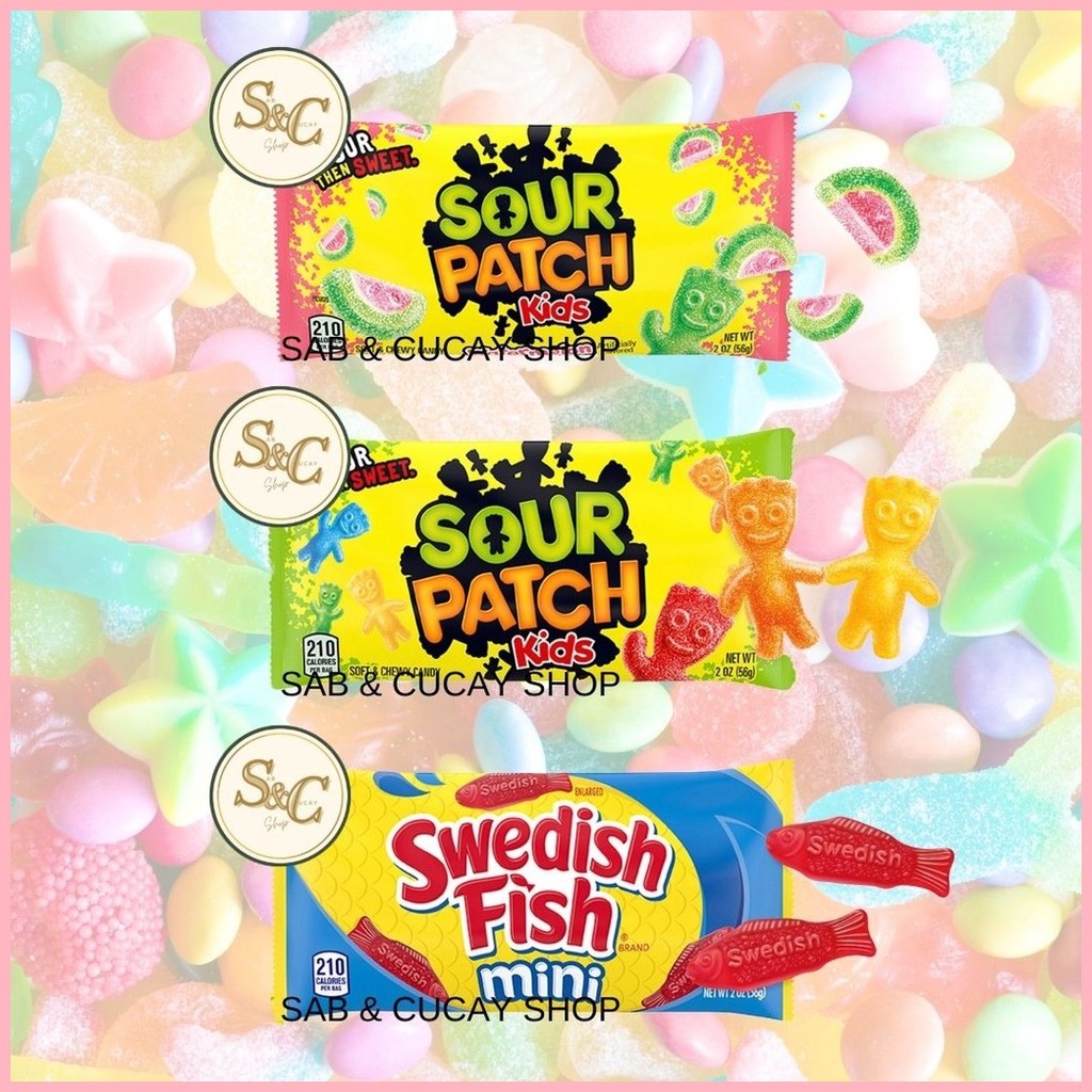 SOUR PATCH KIDS & SWEDISH FISH Soft & Chewy Candy | Shopee Malaysia