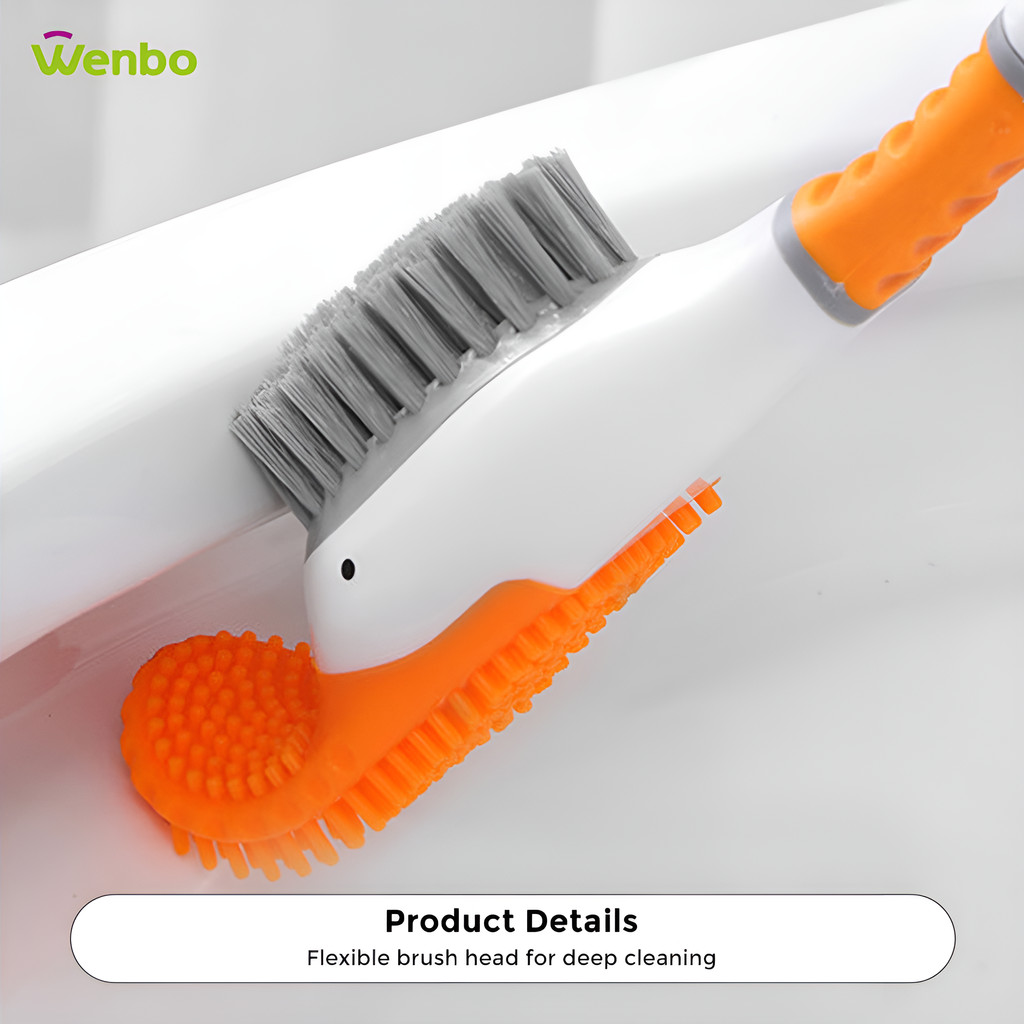 Wenbo Cute Diving Duck Design Toilet Bowls Cleaning Brushes Toilet ...