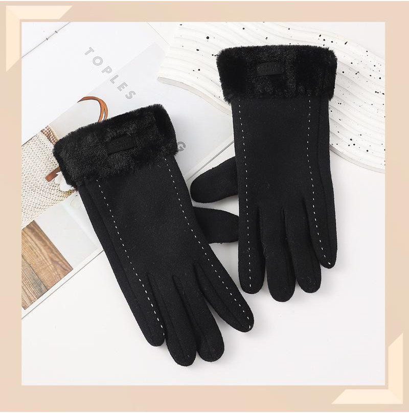 Women's Winter Wool Gloves Flip Finger Tip Fleece-Lined Touchscreen ...