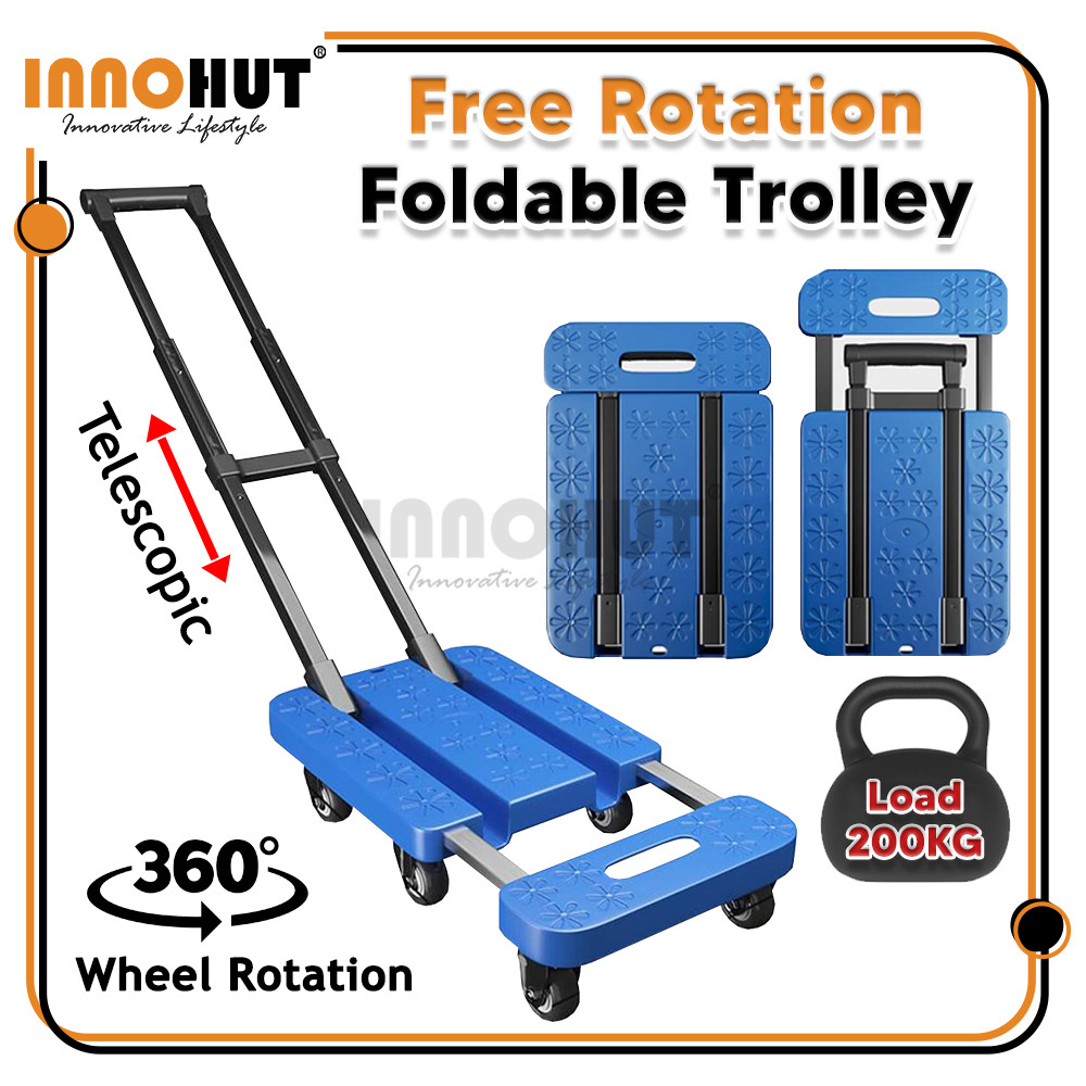 [200KG] Innohut Foldable Trolley Heavy Duty Troli Berlipat Portable ...