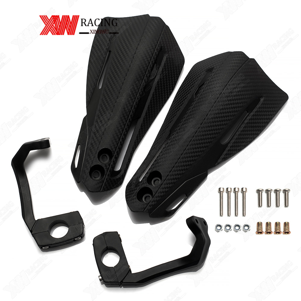 XW RACING Universal Motorcycle Handguard Plastic Handguards Hand Guards ...