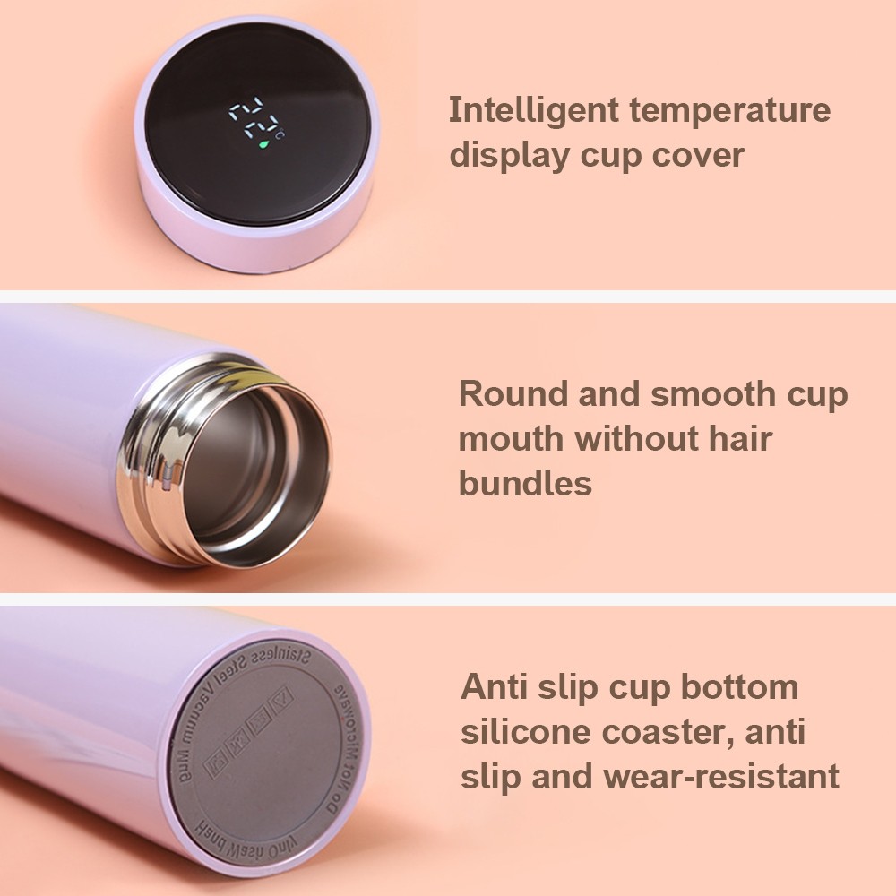 200ML Smart Thermos Water Bottle Intelligent Temperature Display ...