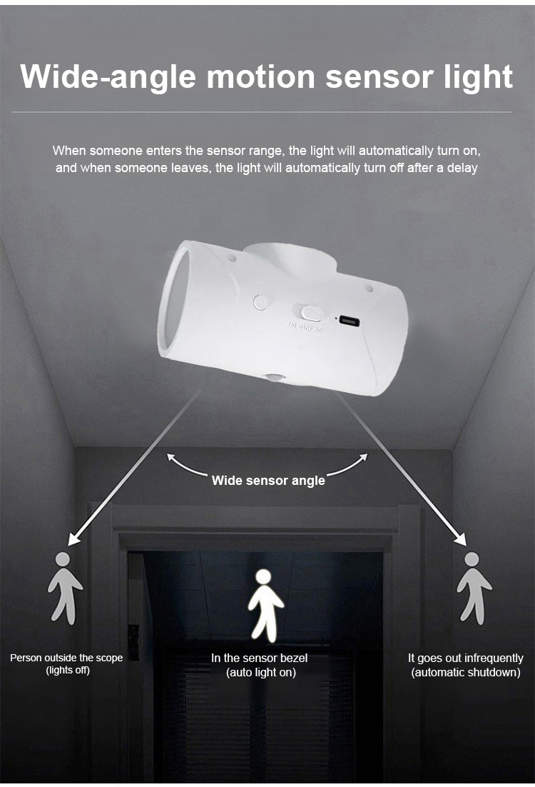foldable led light rechargeable light Automatic control Sensor light on ...