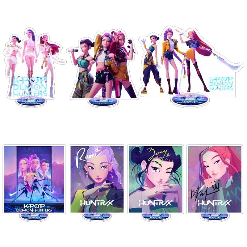 KPOP Demon Hunter Acrylic Standee Anime Huntrix Stand Creative Tabletop ...