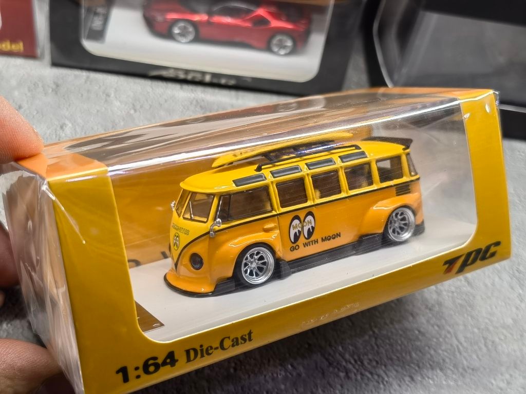 1/64 Volkswagen T1 Van Wide Body Modified Bus Simulation Alloy Car ...