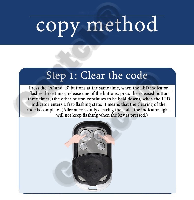 [1kit/3kit]433MHZ Remote Clone Control Alarm Copier Gate Duplicatorc ...