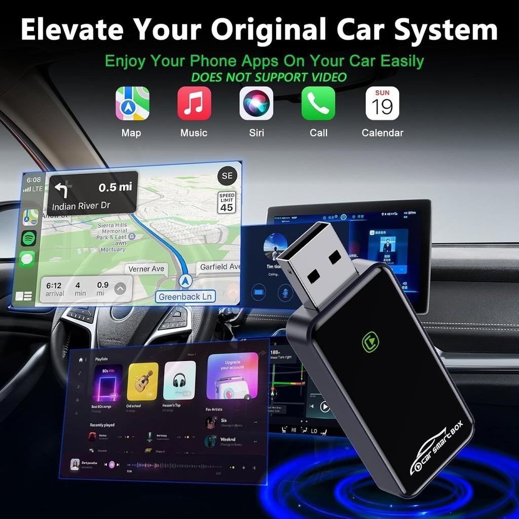 Wireless CarPlay Android /apple Auto Wireless Adapter Smart Mini Box ...