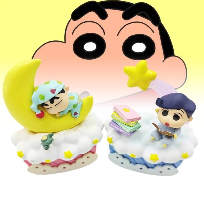 Shin-chan Crayon Pajama Night Cloud Goodnight Series Miniature Toy ...