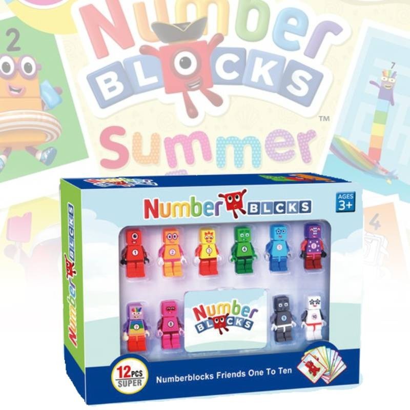 World My Unique Number Blocks With Character Cards Fun Educational ...