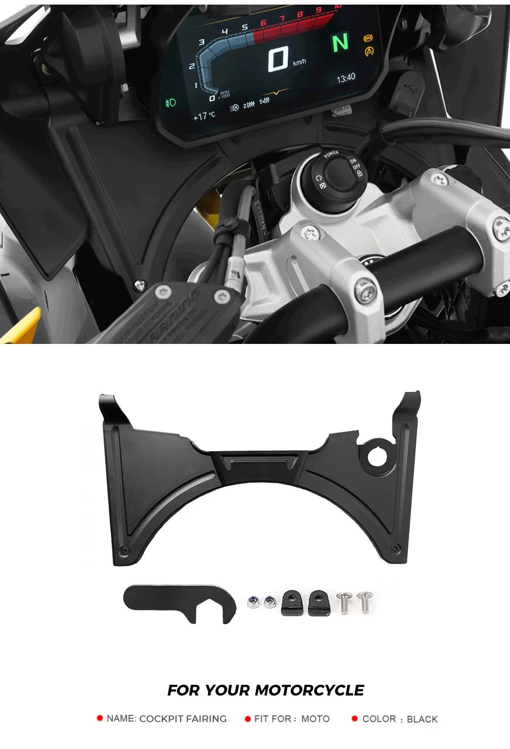 2024 Motorcycle Cockpit Fairing For BMW R1200 R1250GS ADV Adventure ...