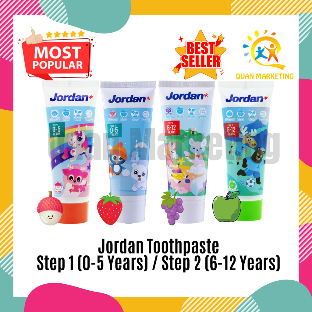 Jordan Kids Toothpaste Step1/Step2 | Shopee Malaysia