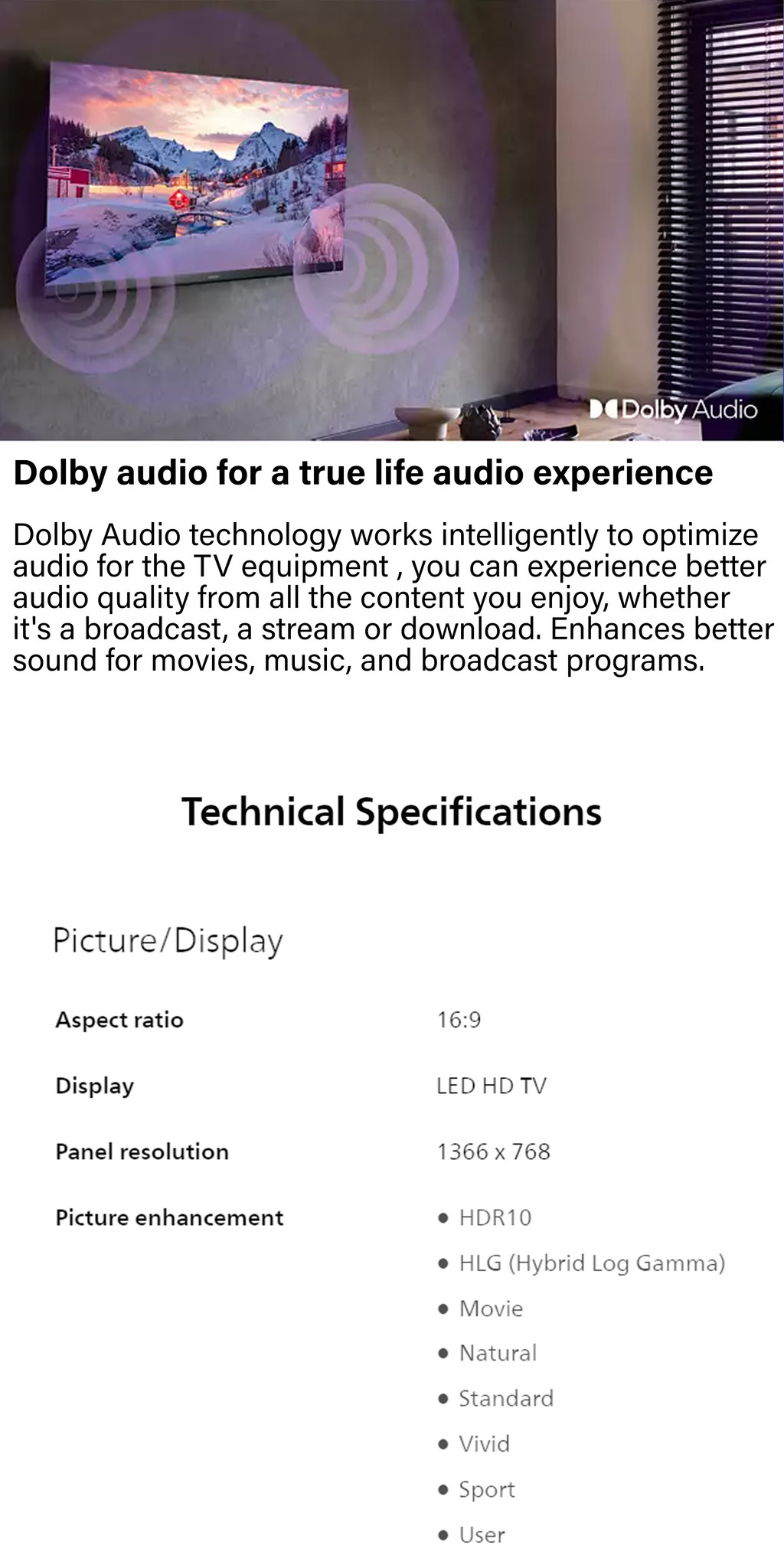 Philips 32 Inch HD HDR Smart Google LED TV 32PHT6509/68 32PHT6509 ...