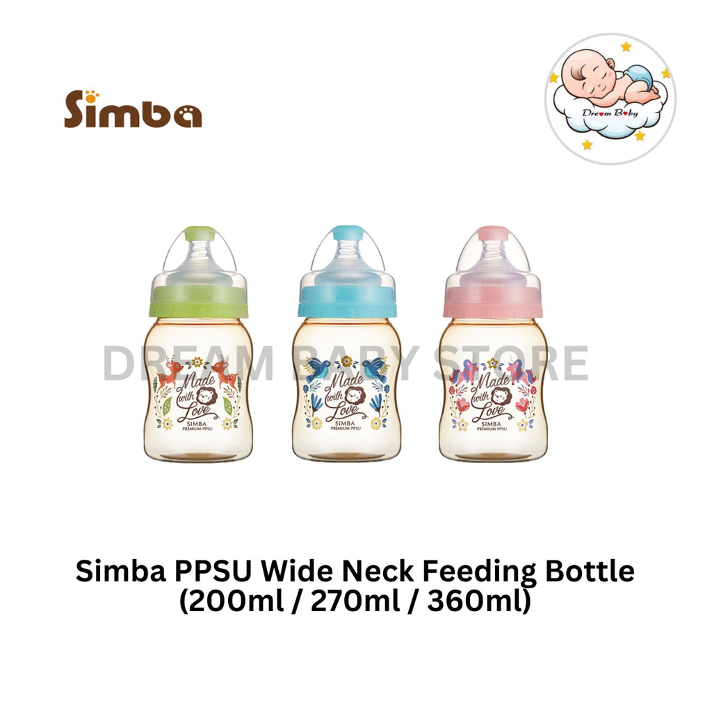 Simba Dorothy Wonderland PPSU Wide Neck Feeding Bottle (200ml / 270ml / 360ml) | Shopee Malaysia