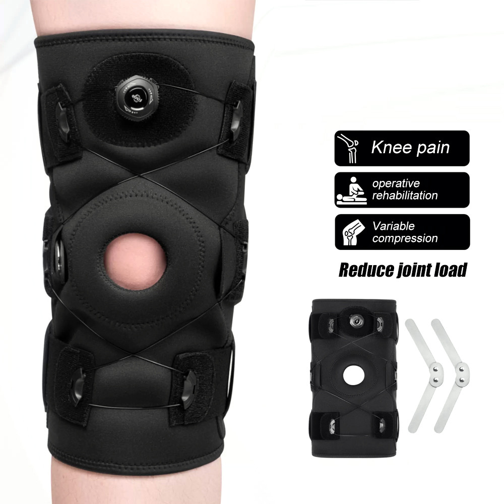 1PCS Hinged Knee Brace for Meniscus Tear,Adjustable Support for Knee ...