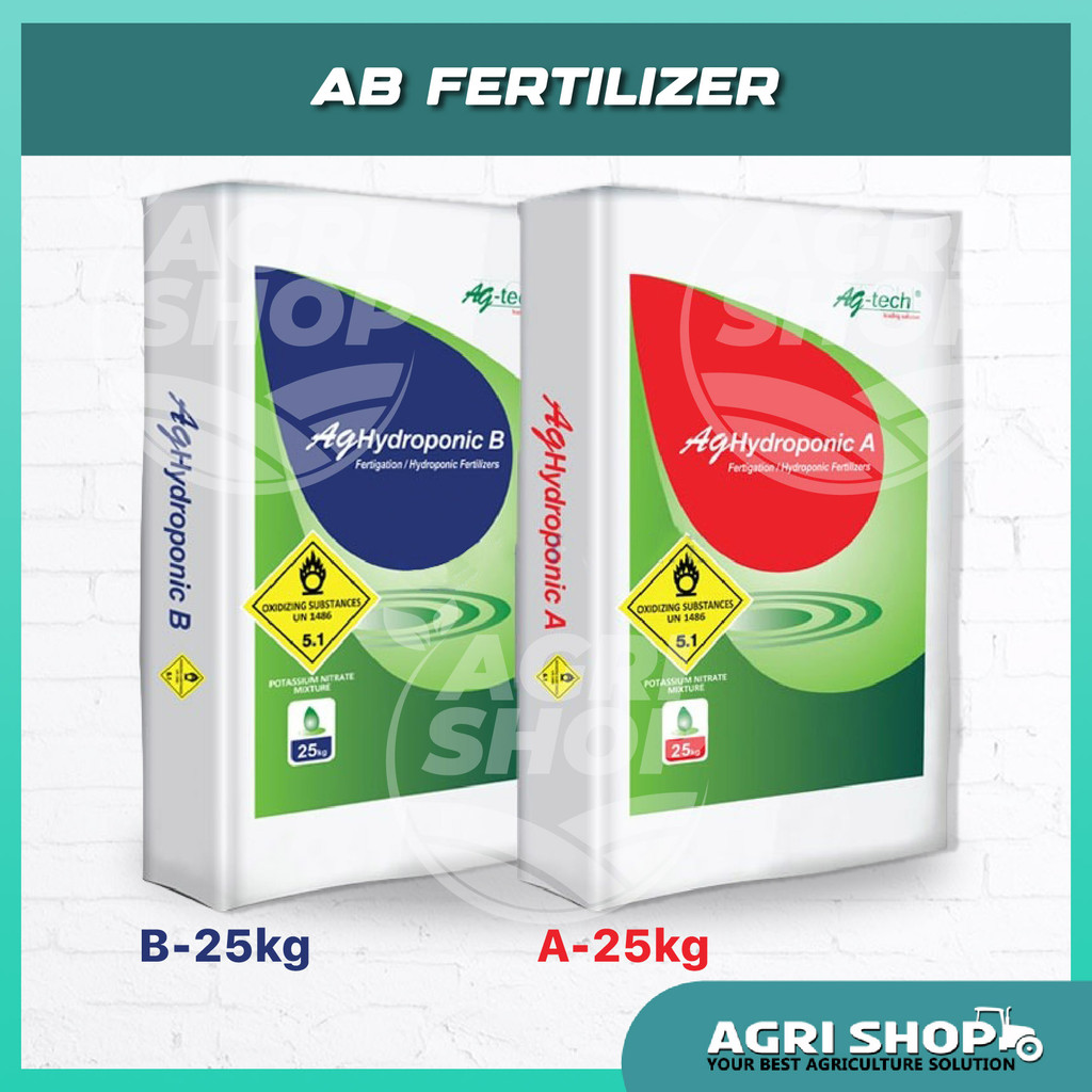 (FULL BAG) Agrishop AG Tech AB Fertilizer 50kg (25kg-A 25kg-B) | Baja ...