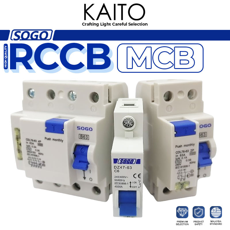 SOGO Top Quality Residual Current Circuit Breaker RCCB 6A/10A/16A/20A ...