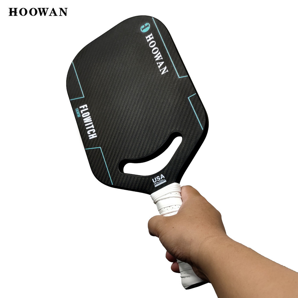 HOOWAN FLOWITCH 16MM Pickleball Paddle 3K T700 Carbon Fiber Pickleball ...
