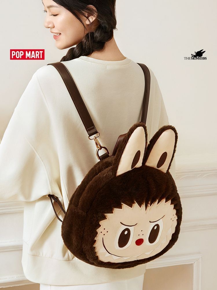 POPMART authentic LABUBU THE MONSTERS Bag Classic series Head backpack ...