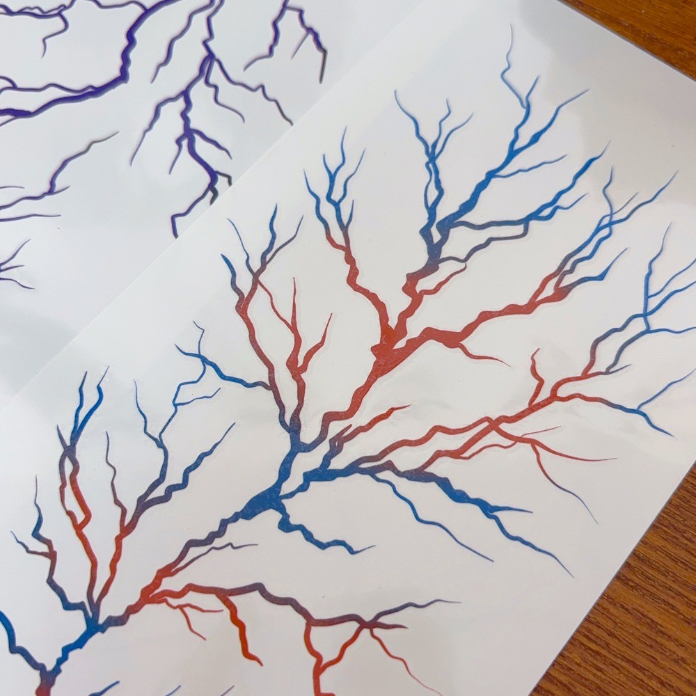 Horror Simulation Vein Tattoo Stickers - Horror Halloween Blood Vessel ...