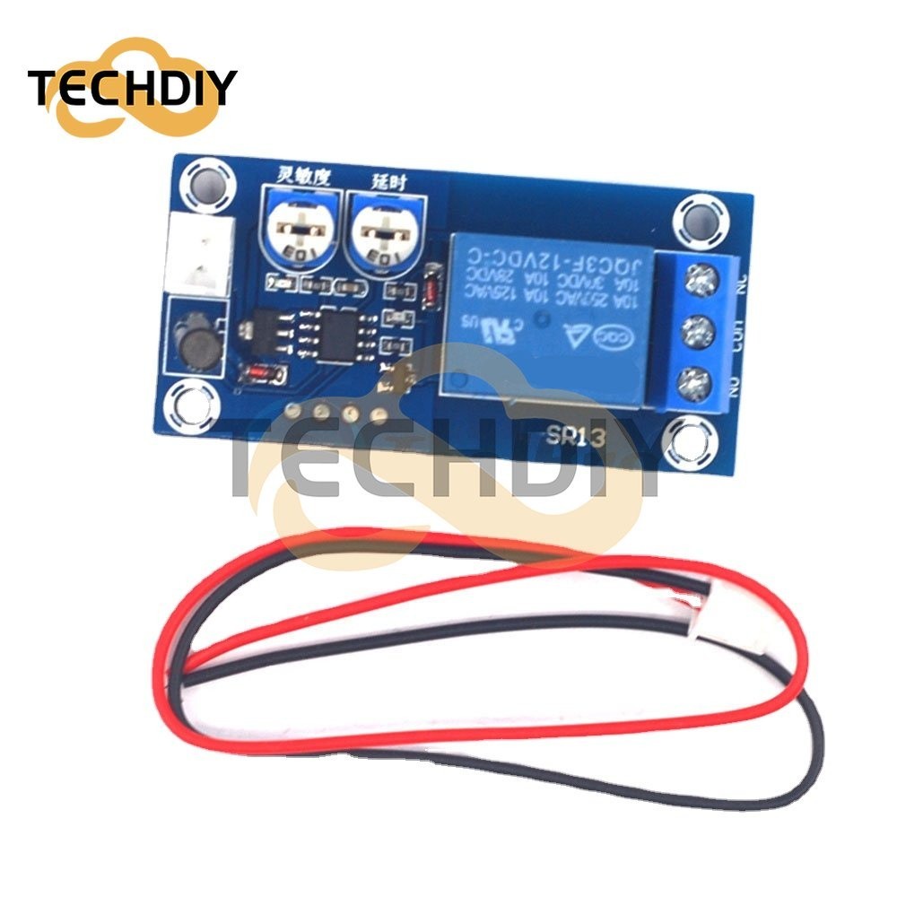 12V Vibration Sensor Module Shock Sensor Relay Switch Adjustable ...
