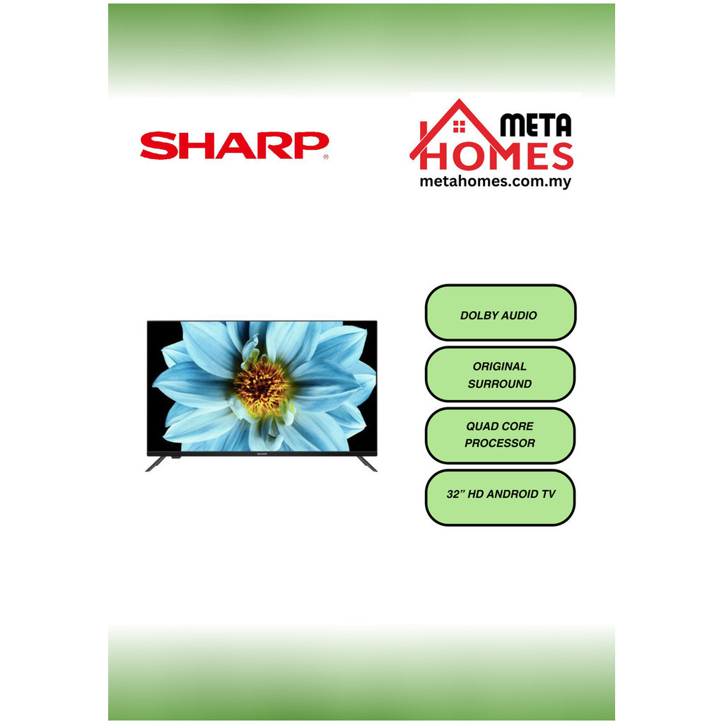 Sharp Aquos 32 inch HD Android TV 2TC32EG2X | Shopee Malaysia