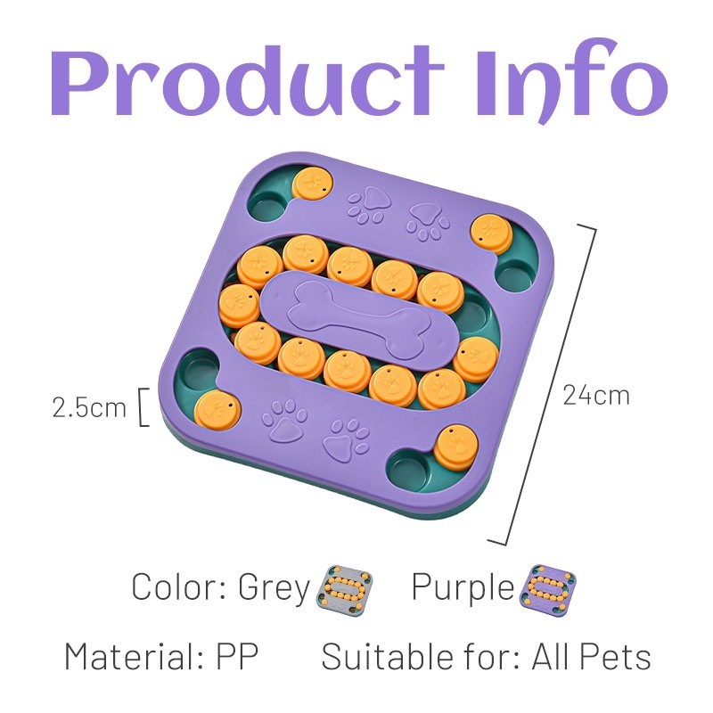 HamshMoc Interactive Pet Puzzle Toy Foraging Dog Toys IQ Sniffing ...