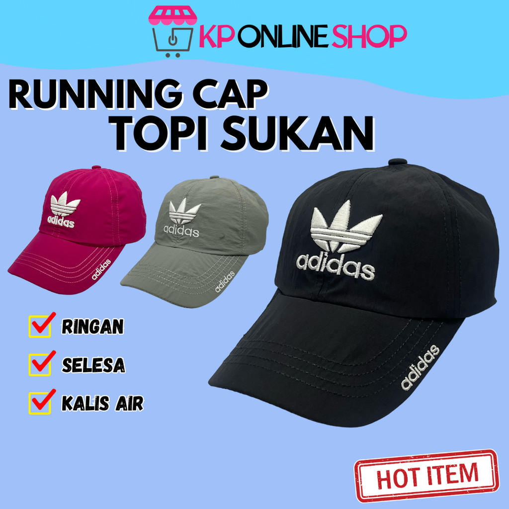 RUNNING CAP WOMEN TOPI SUKAN SPORT CAP WATERPROOF HAT TOPI JOGGING ...