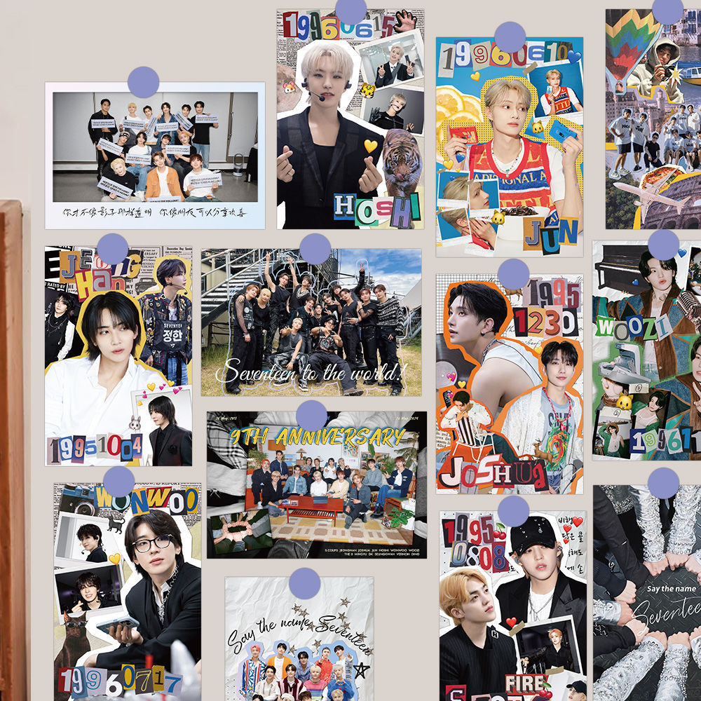 20 Sheets Seventeen Poster Ins Student Room Bedroom Wall Decoration ...