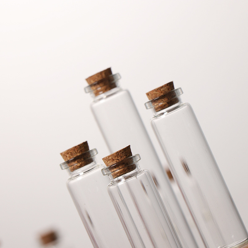 BC 5ML-30ML Viral Glass Jars Wishing Bottle Empty Agarwood Mini Test ...
