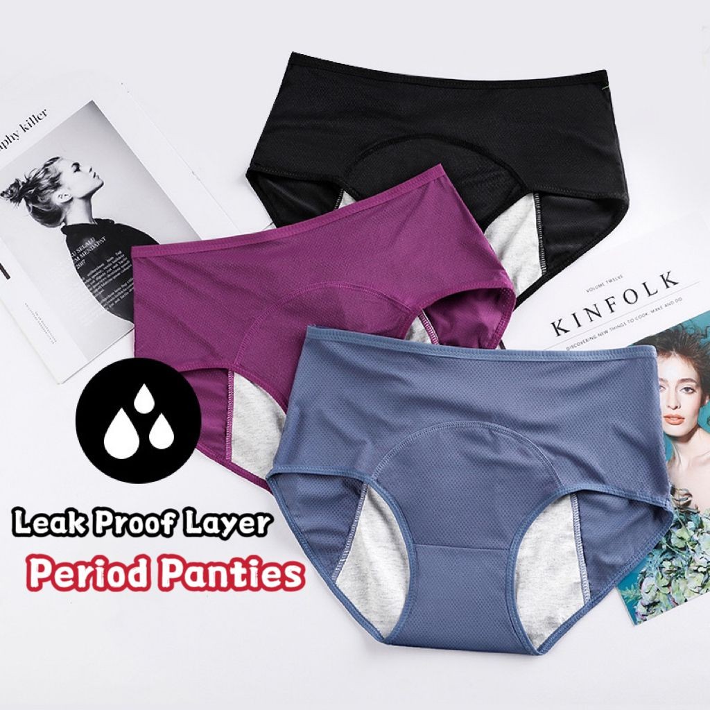 L To 8XL Plus Size Panties Women Breathable Anti Leak Soft Material ...