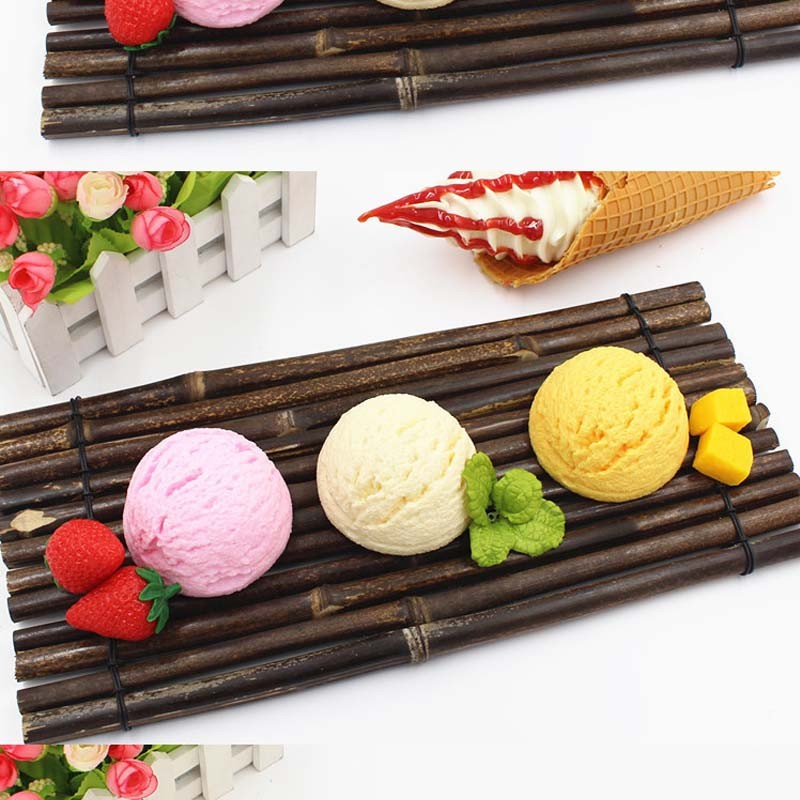 Artificial Ice Cream Scoops Fake PVC Food Desserts Ice Cream Model For ...