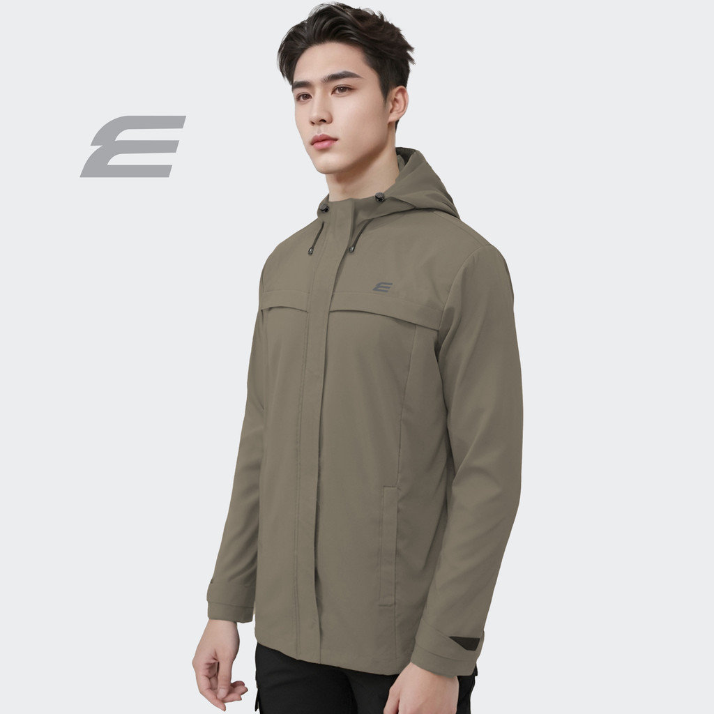 ELGINI E16214 Jaket Windbreaker Bertopi Tahan Air S-XXL | Hooded ...