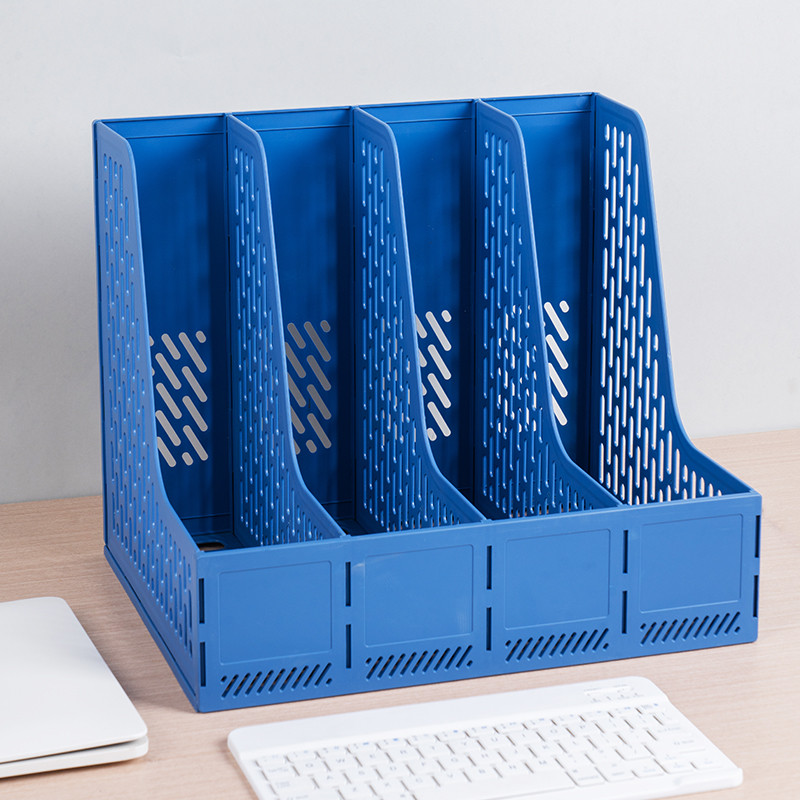 Deli Desktop File Organizer Rack Folder Compartment Document Storage ...