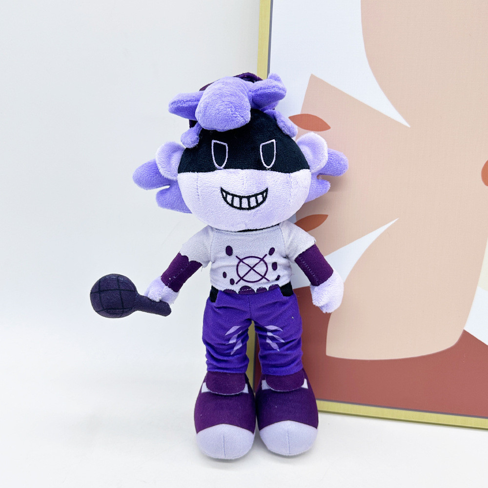Engaging Whitty Fnf Friday Night Funkin Plush Doll In Purple Color With ...
