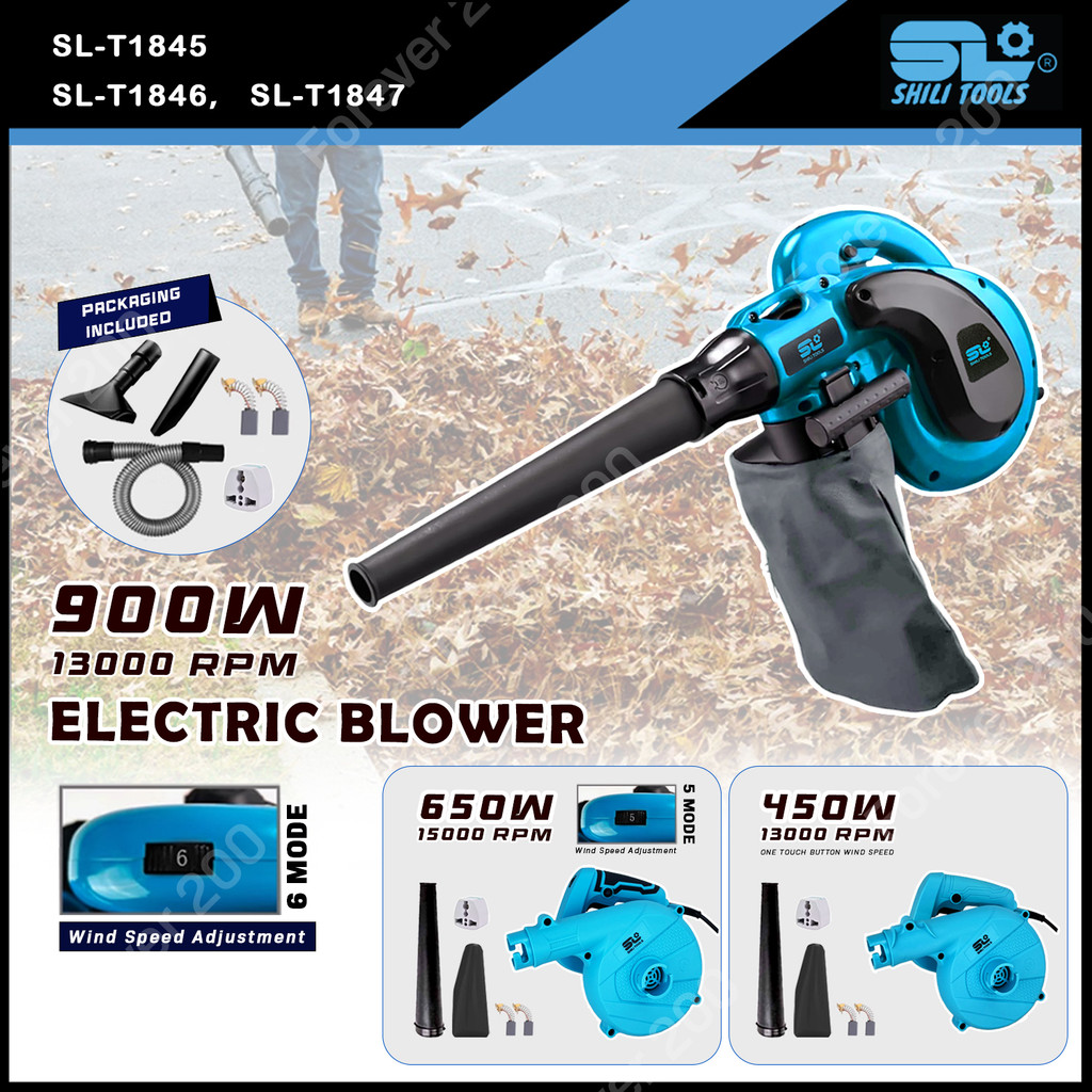 Shili Tools Electric Blower 2 in 1 Air Blower Vacuum 450W 650W 900W ...