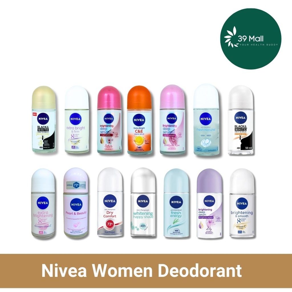 NIVEA Women Deodorant Roll On (50ml) | Shopee Malaysia