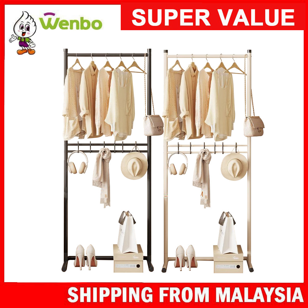 Wenbo Furniture Rounded Corners Rack Double Layer Durable Steel Rack ...