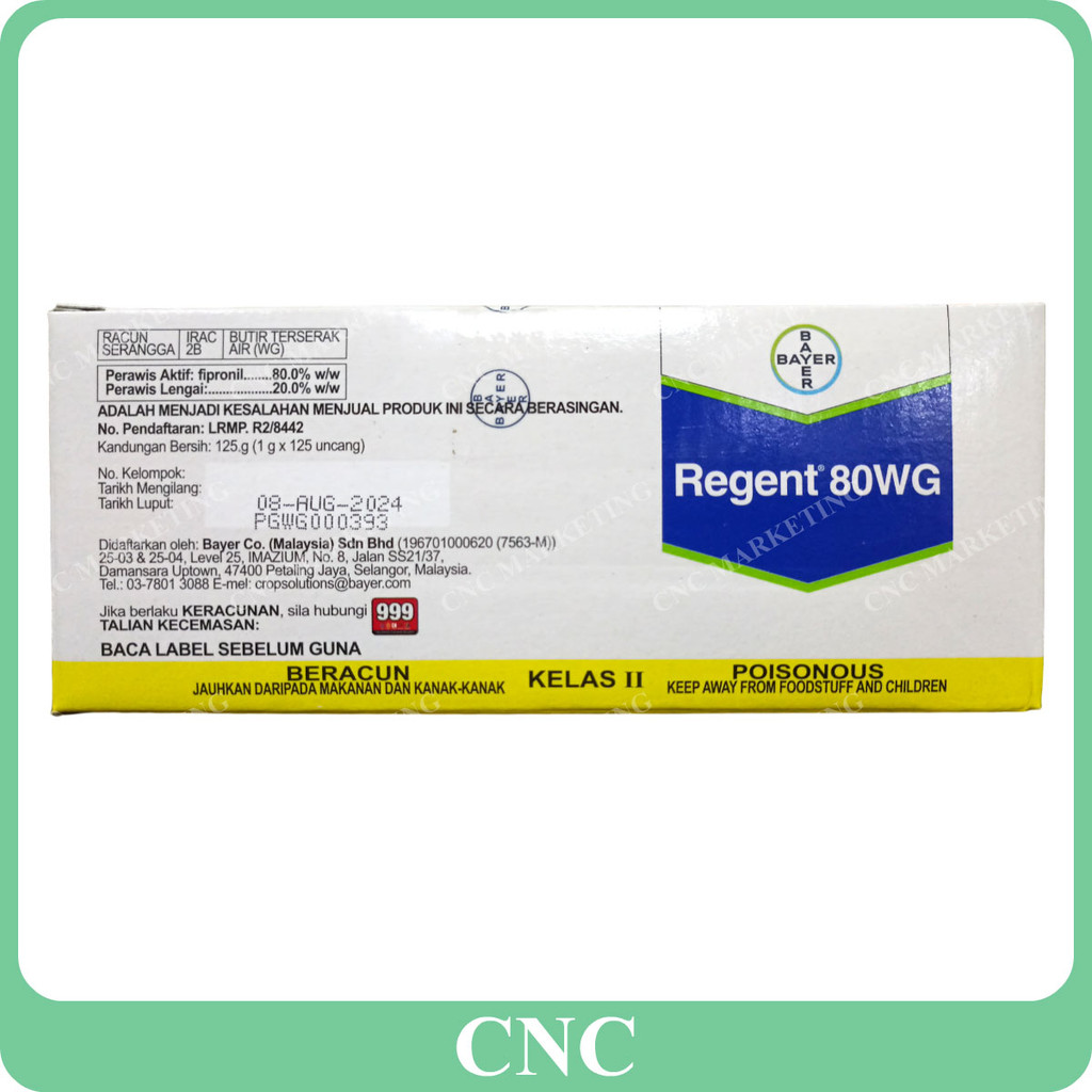 [125pkt x 1GM] Regent 80WG Bayer Racun Semut Anai Insecticide Fipronil ...