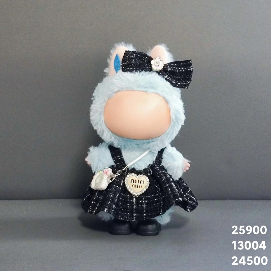 15-17cm mini doll clothes DIY for Labubu, Lafufu, Eaki, Naruto, Jujutsu ...