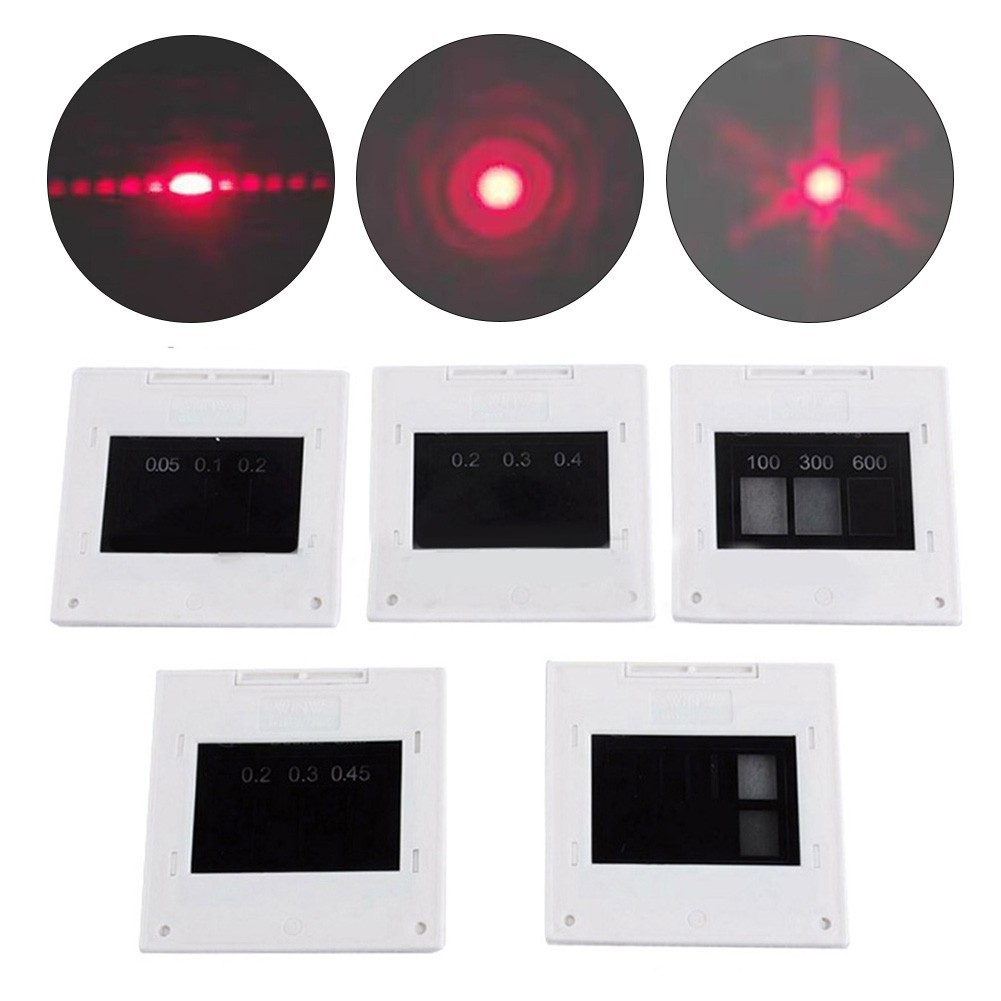 SMART. 50x50mm double triple slit circular interference diffraction ...