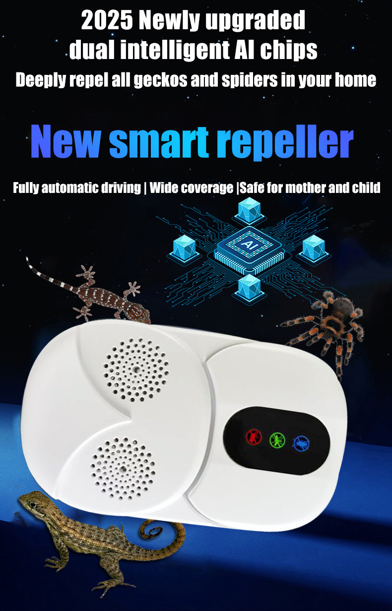 No lizards for 100 years lizard repellent ultrasonic pest repeller 720 ...