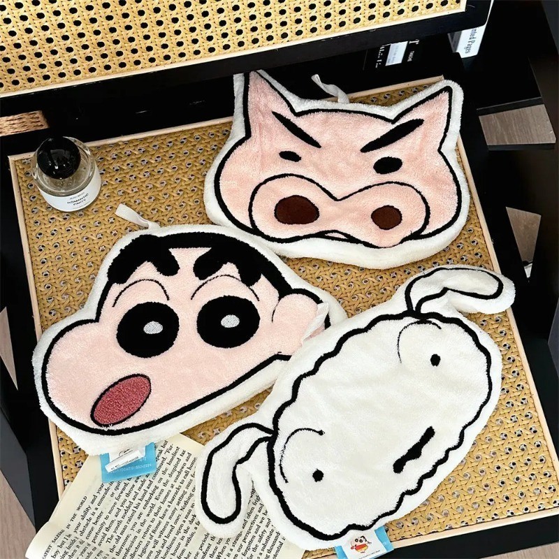 Anime Crayon Shin-Chan Hand Towel Kawaii Cute Bathroom Children Cartoon ...