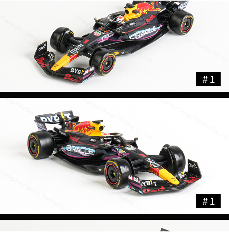 Bburago 1:43 Red Bull 2023 F1 Racing RB19 Miami Die Cast Vehicles Model ...