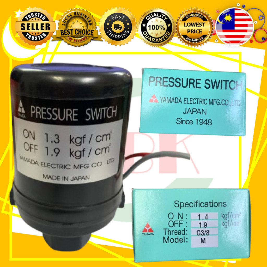 [OFFICIAL SELLER] YAMADA PRESSURE SWITCH PS104 INNER THREAD (3/8 ...