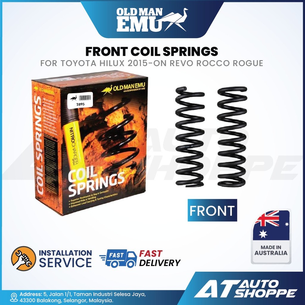 Old Man Emu Front Coil Springs for Toyota Hilux 2015-On Revo Rocco ...