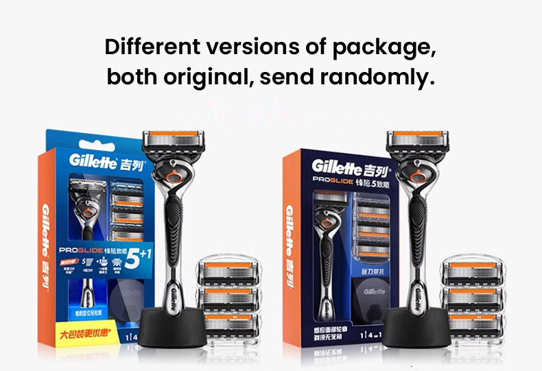 Gillette Razor Men Fusion 5 ProGlide Premiul Flex Ball T-shaped Razor ...