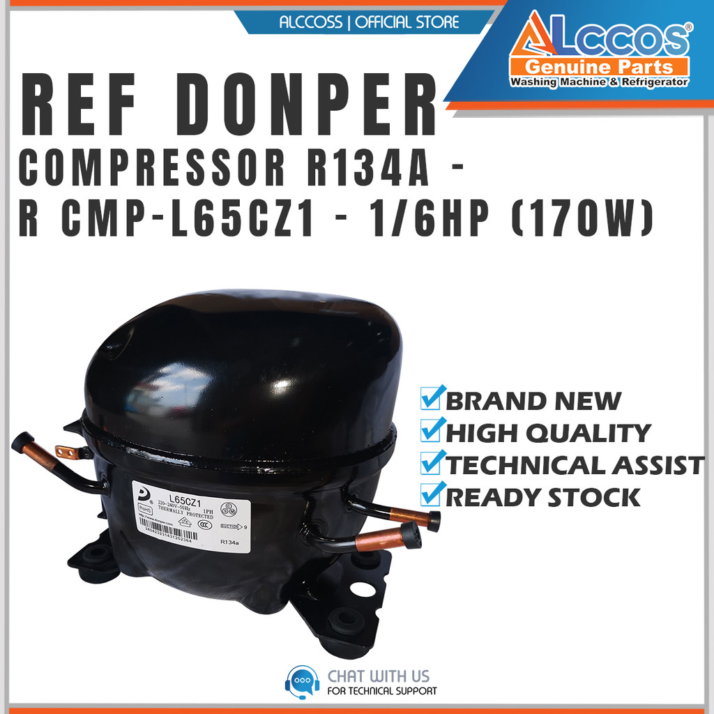 REFRIGERATOR DONPER COMPRESSOR R134A - R CMP-L65CZ1 - 1/6HP (170W) | Shopee Malaysia