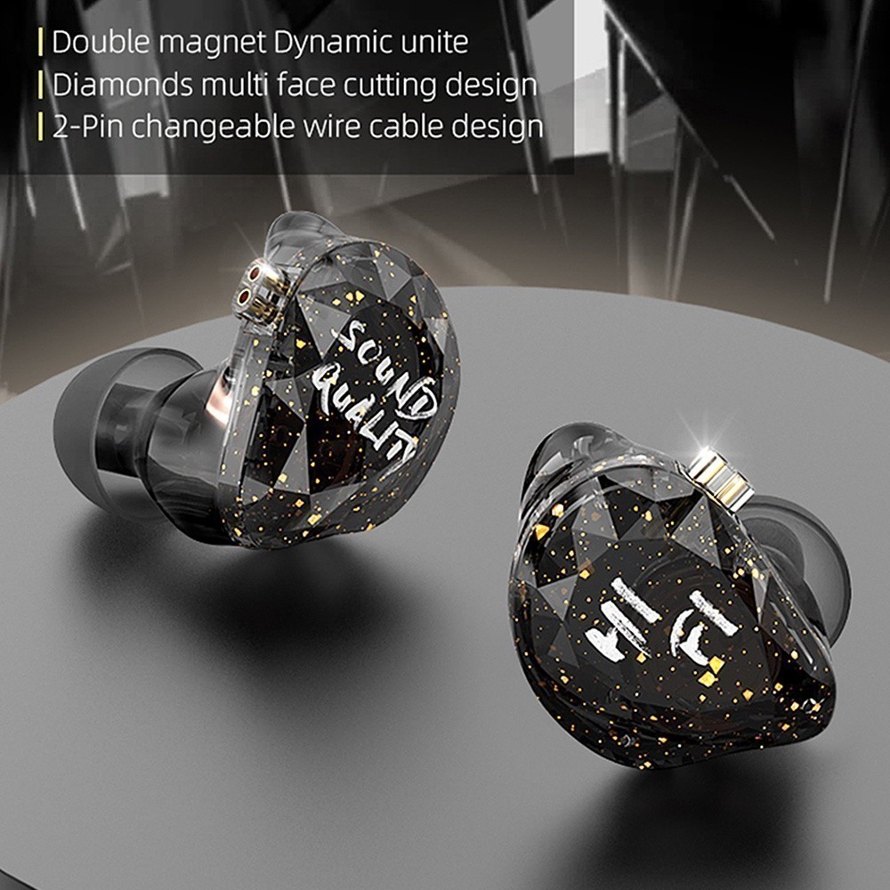 FAAEAL LE2 1DD Wired Earphones Double Magnet Dynamic Noise Reduction In ...